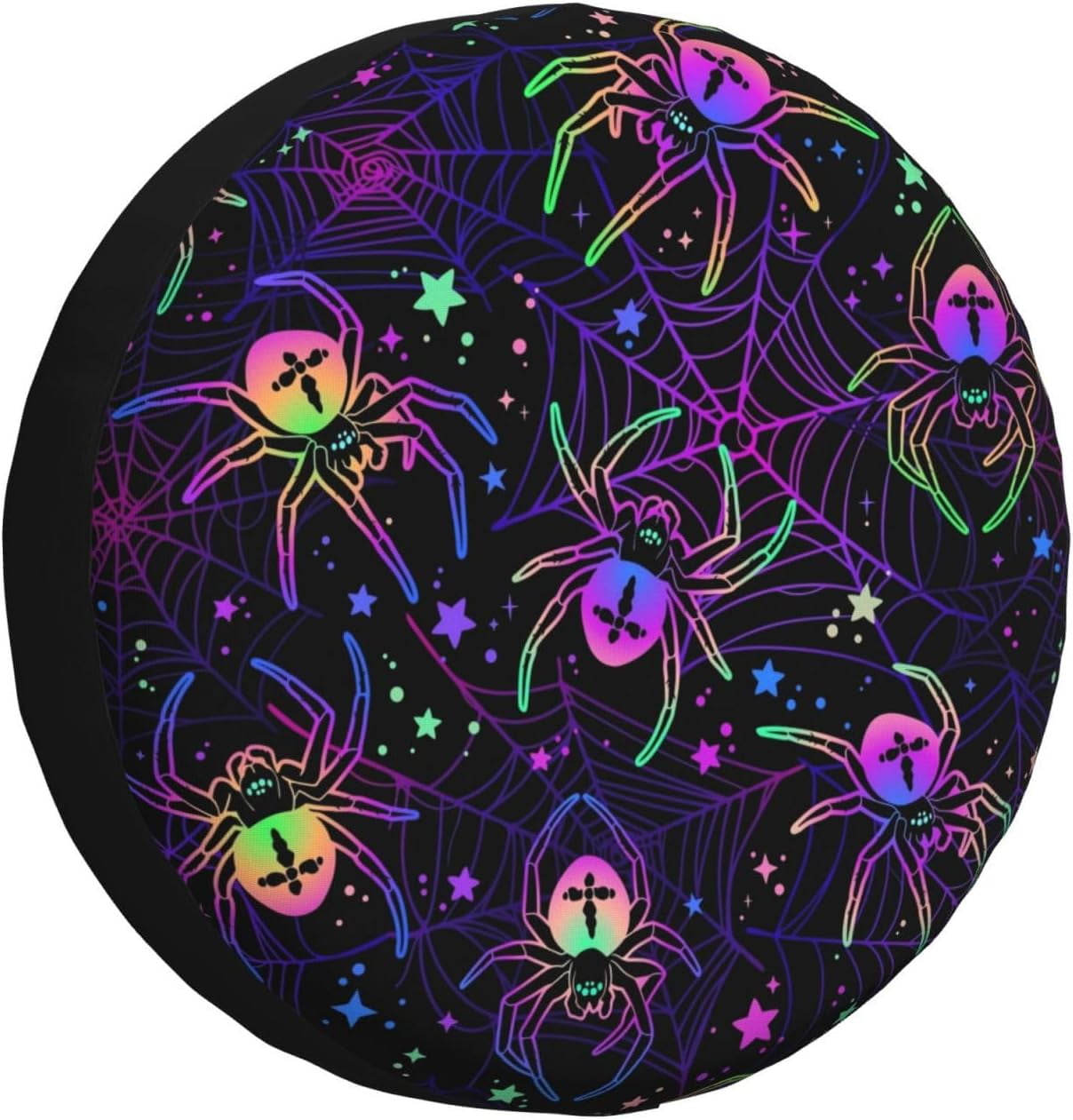 PISONIC Multi-colored Spiders Spare Tire Cover Weatherproof Universal ...