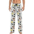 PISONIC Rabbit Bunny Mens Pajama Pants Lounge Men's Pajama Bottoms Soft ...
