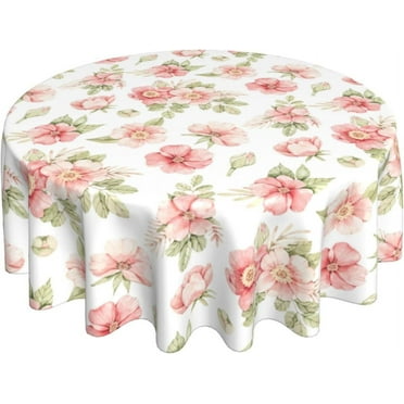 Coastal Ocean Round Tablecloth 55-60 Inch Round Fitted Table Cloth with ...