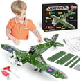 PISONIC STEM Building Blocks Model Airplane Kits for Familie,Airplane ...