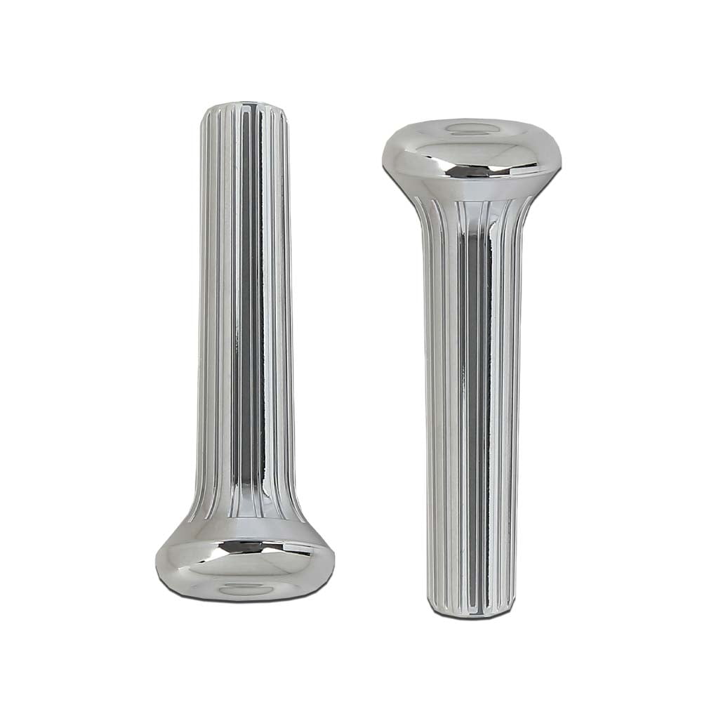 PIT66 1 Pair Door Lock Knobs w/ vertical Chrome Fit For 1968 1969 1970 ...