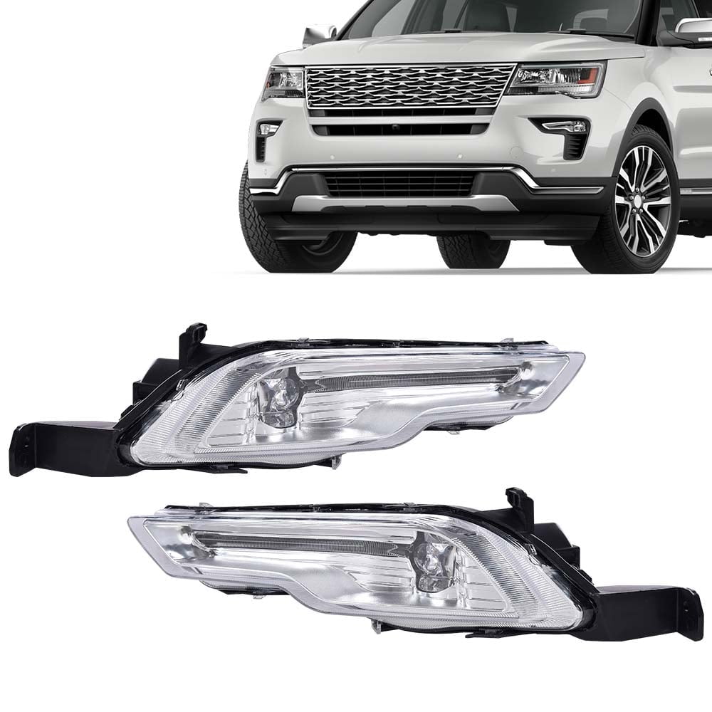 PIT66 1Pair Fog Lights Lamps W/LED Bulbs LH & RH Side Fit For Ford ...