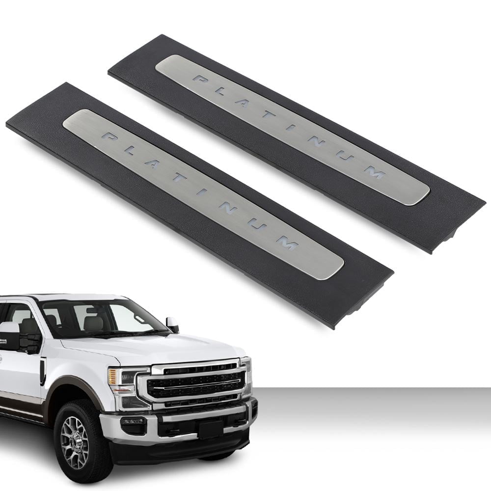 PIT66 1Pair LED Illuminated Platinum Door Sill Plates Fit For 17-22 ...