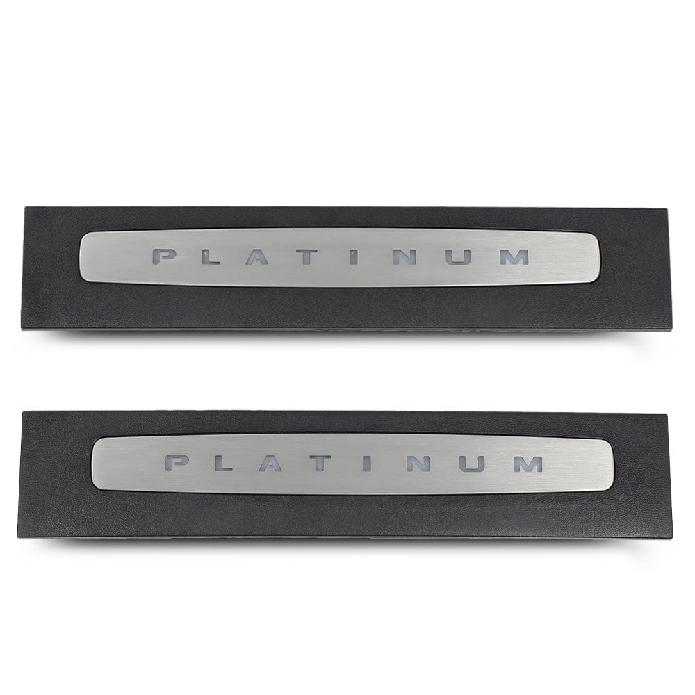 PIT66 1Pair LED Illuminated Platinum Door Sill Plates Fit For 17-22 ...