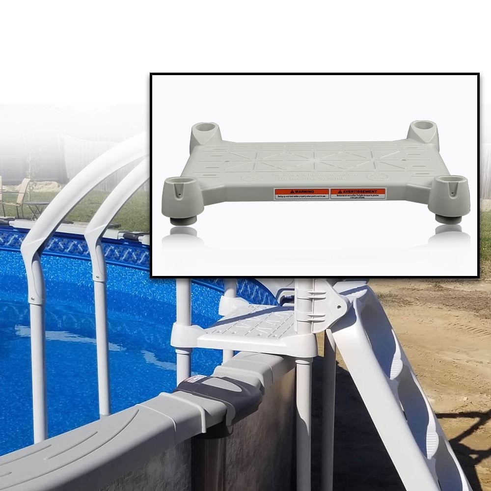 PIT66 1Pcs Platform for Above Ground BiltMor Swimming Pool Step White ...