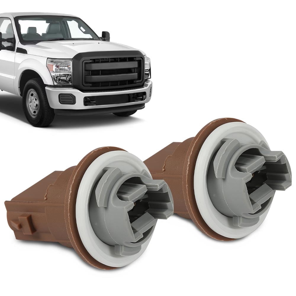 PIT66 2 Bulb Sockets Headlight Parking Turn Signal Brake Tail Light Fit ...