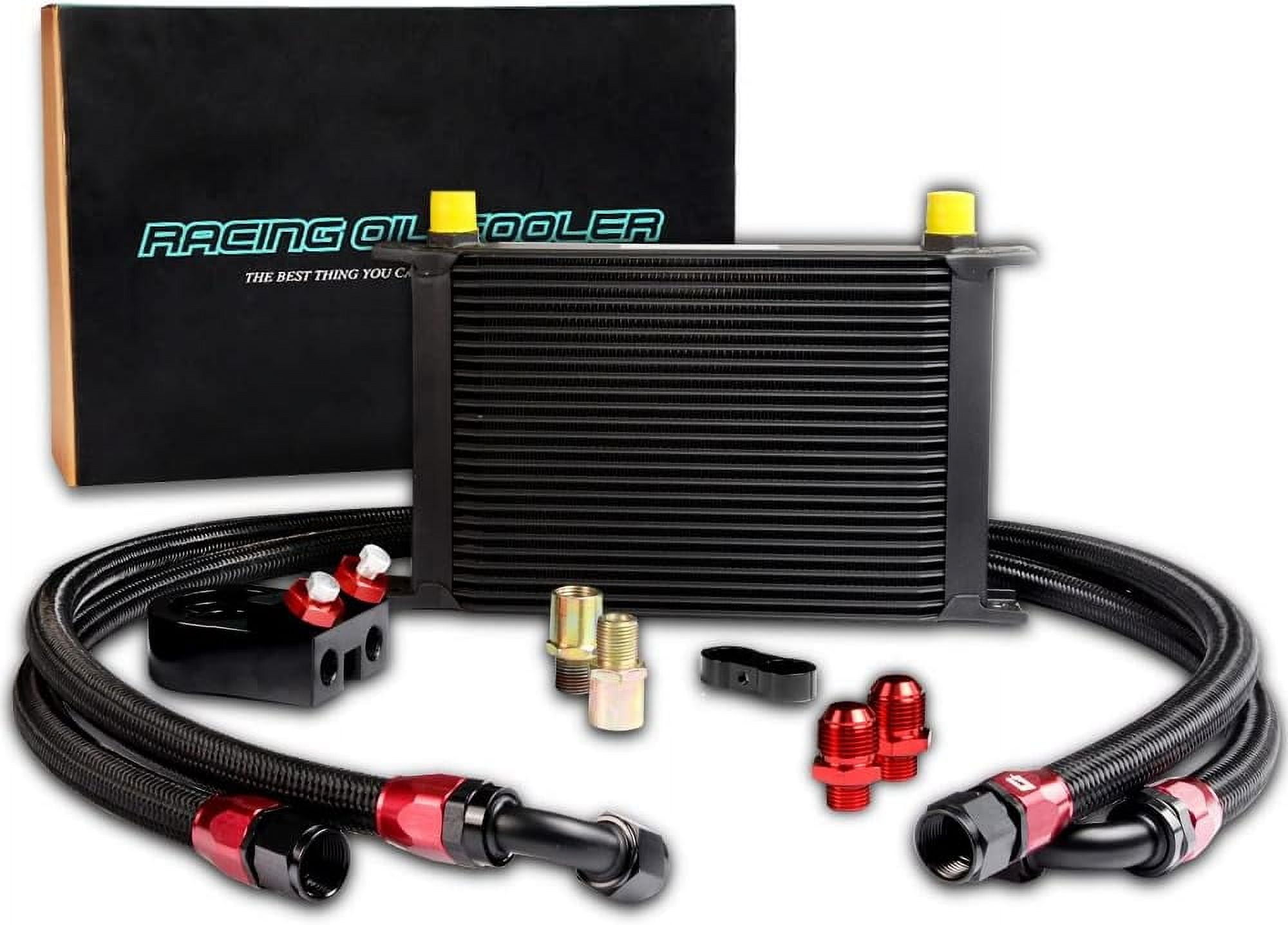 PIT66 25 Row AN10-10AN Universal Aluminum Engine Transmission Oil ...