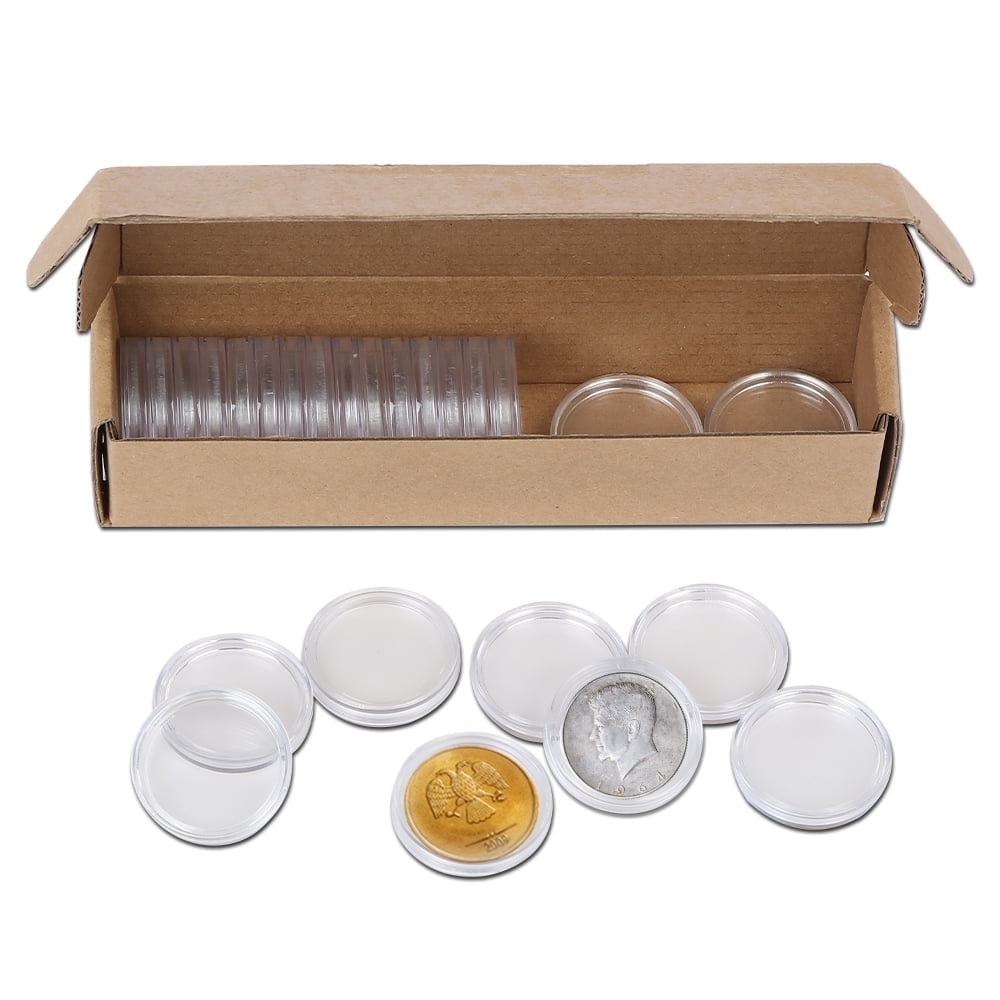 PIT66 25Pcs Direct Fit Airtight 30.6mm Coin Holders Capsules Clear Fit ...