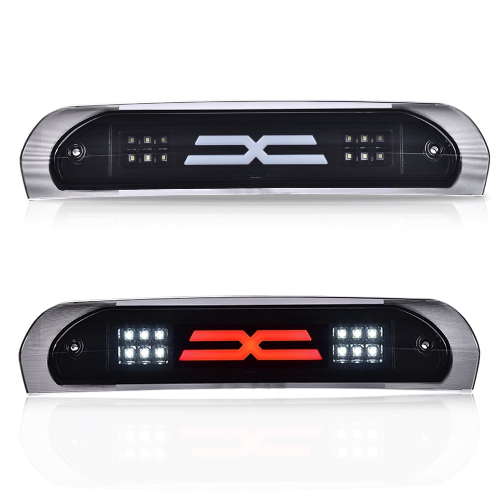 PIT66 3D LED Bar 3rd Tail Brake Light Cargo Lamp Clear Lens Fit For ...