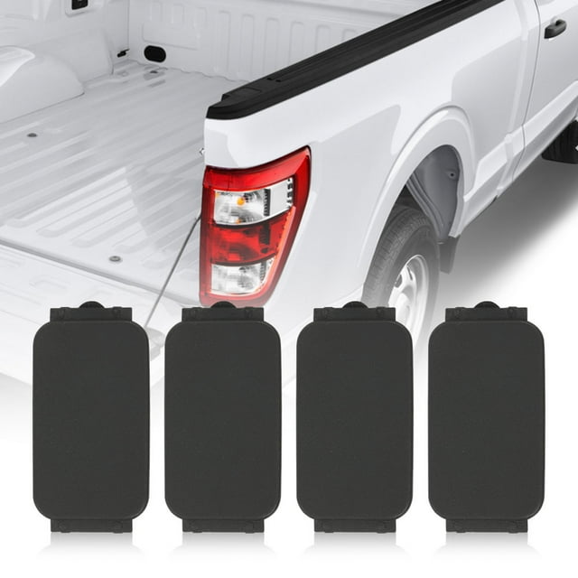 PIT66 4PC Factory Truck Bed Rail Cap Bedrail Insert Plug Box, Covers ...