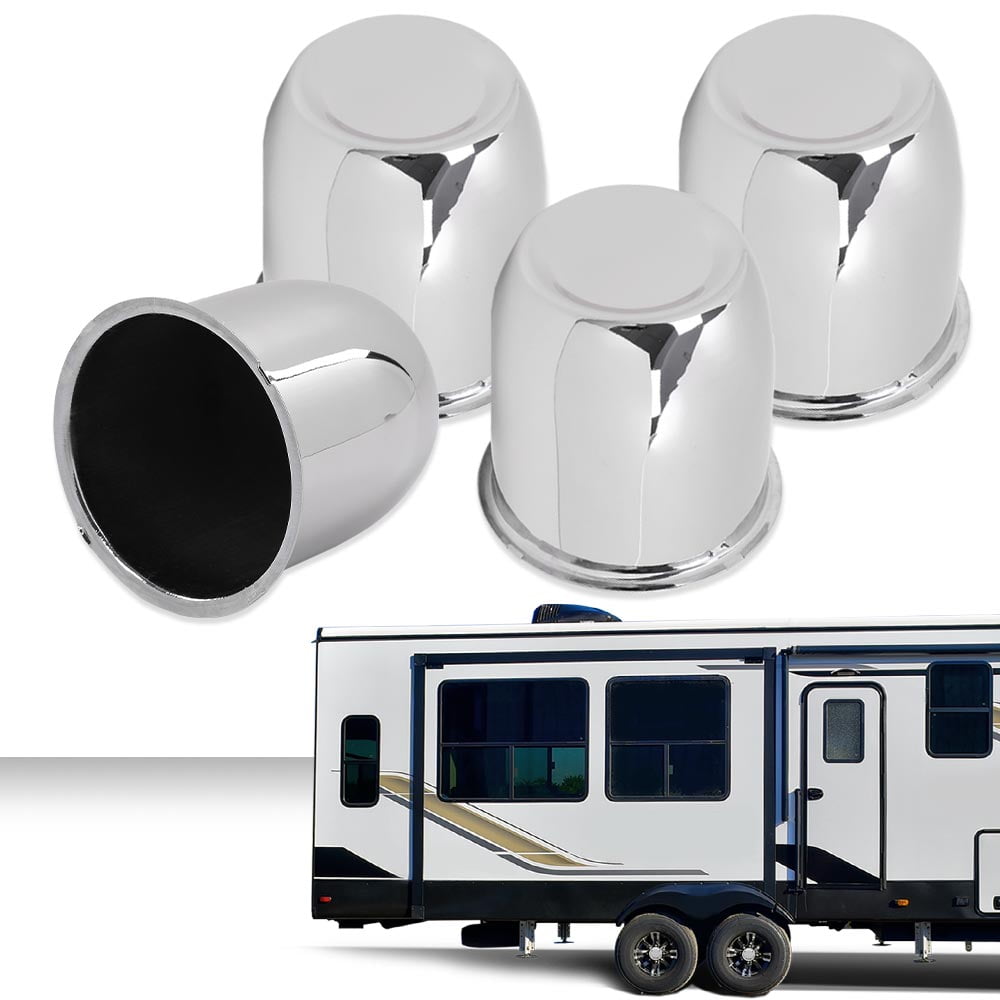 PIT66 4pcs Push Through Chrome Wheel Center Caps Fit 3.18" Rims Center ...