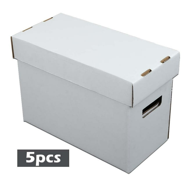 PIT66 Stackable Comic Books Storage Boxes, 5Pcs, Short, Holds 150-175 ...