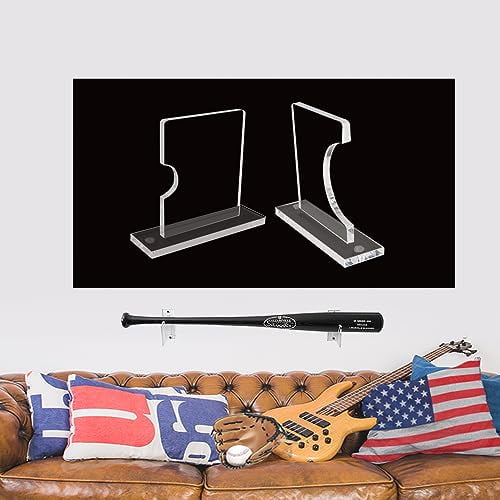 PIT66 Baseball Bat Wall Mount for Horizontal Display, Alternative to ...
