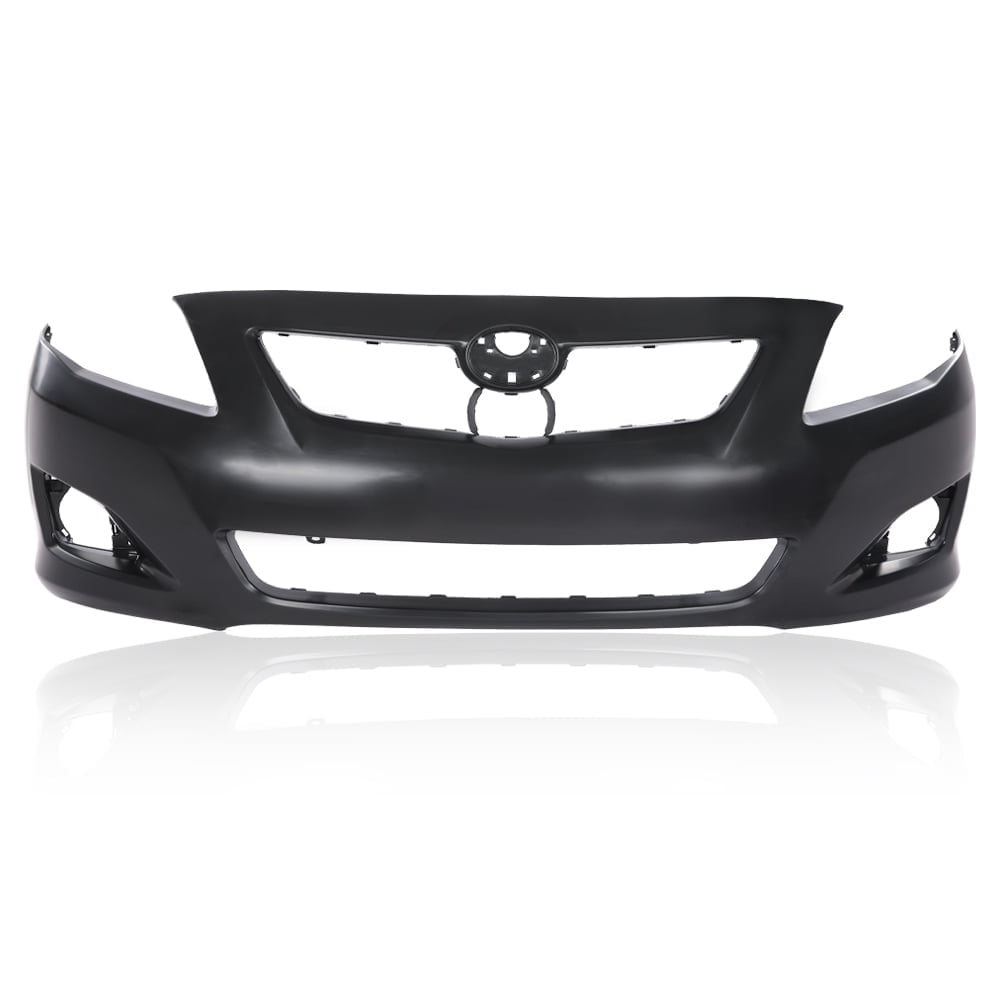 PIT66 Black Front Bumper Fascia Cover Fit for Toyota Corolla Sedan 2009 ...