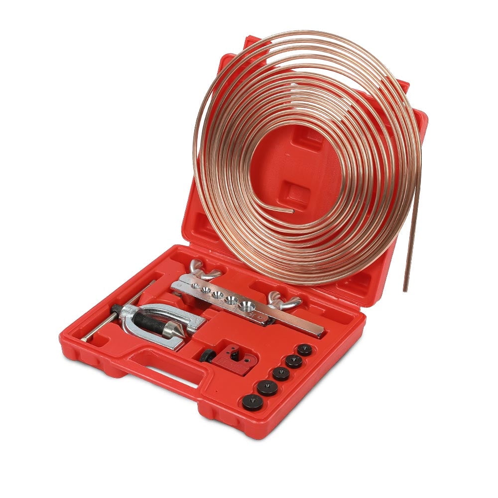 PIT66 Brake Line Pipe Repair Kit 3/16" 25FT Copper Pipe Flaring Tool ...