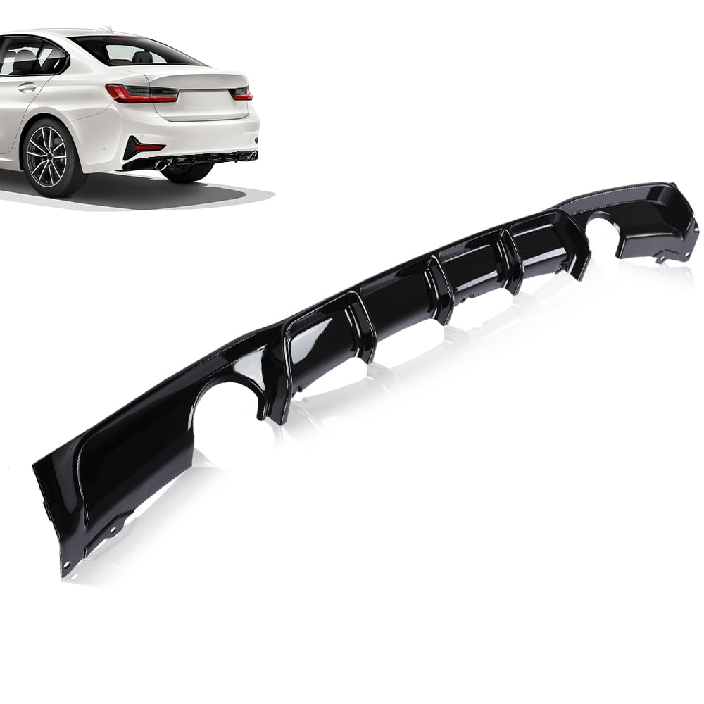 PIT66 Bumper Lip Diffuser Rear Lower Fit For 2012-2018 BMW F30 3 Series ...