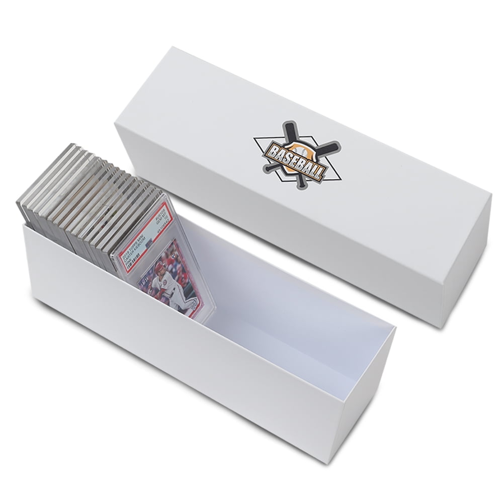 Card Storage Holder Container Fit for PSA Graded white Box Holds 50-55 ...