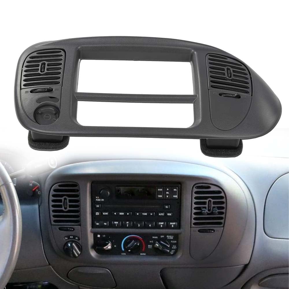 PIT66 Center Dash Radio Panel Bezel Fit for 2000-2003 Ford F150 Grey ...