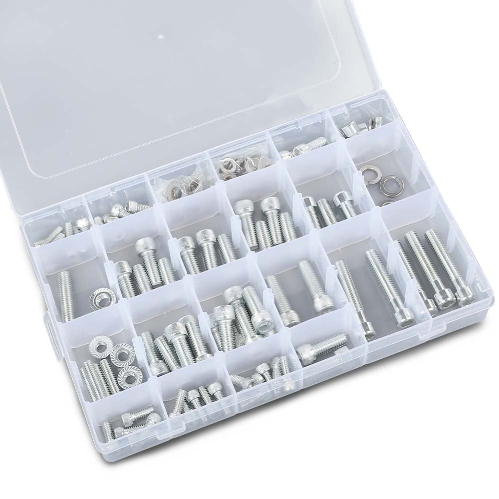 PIT66 Chevy 350 engine Bolt Kit Set Silver Fit for Small Block Chevy ...