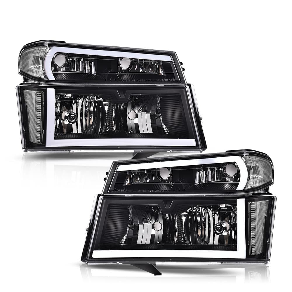 PIT66 Chevy Colorado Headlights, Fit for2004-2012 GMC Canyon/2006 Isuzu i-280 i-350/2007-2008 ...