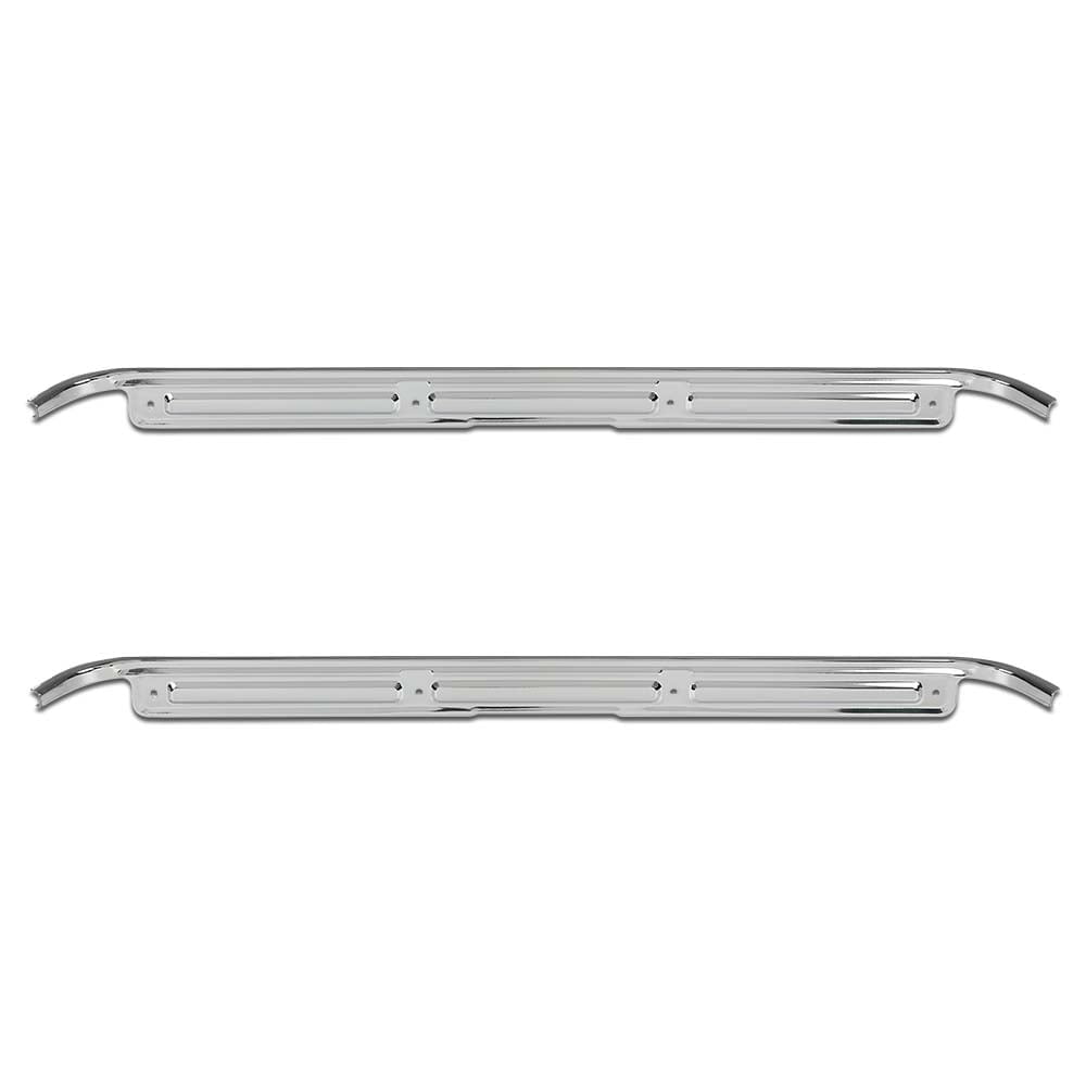 PIT66 Chrome Door Sill Plates Pair w/HardwareFit for 1967-1972 Chevy ...