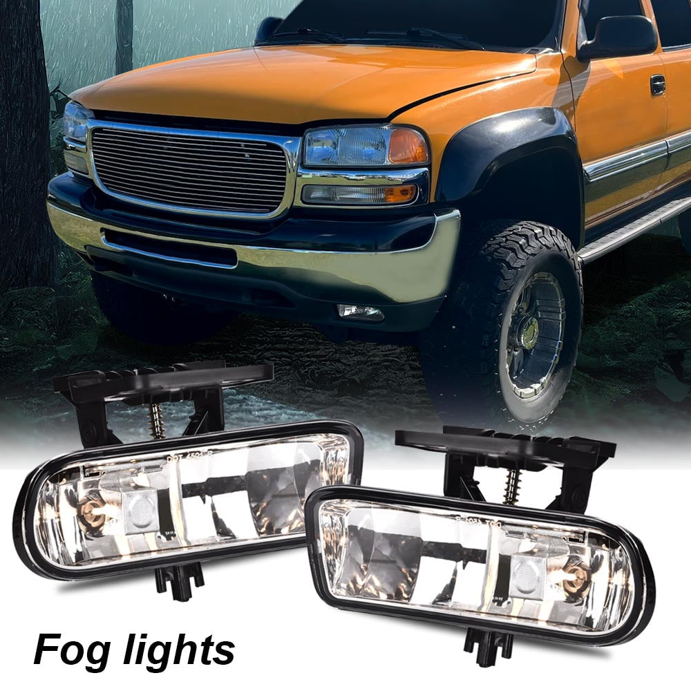 PIT66 Clear Bumper Fog Lights Driving Lamps Fit For 2000-06 Chevy ...