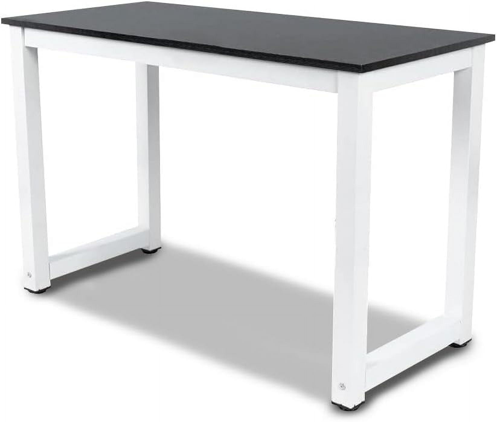 PIT66 Computer Desk Wood 47.2'' Office Table Modern PC Laptop Notebook ...
