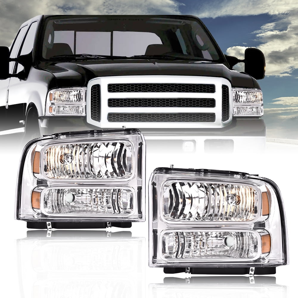 PIT66 Conversion Headlights Fit For 99-04 Ford F250 F350 Ford Super ...