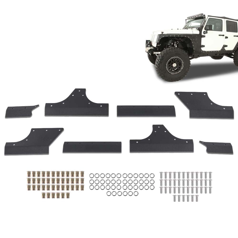 PIT66 Door Steel Door Body Armor Cladding Gaurd, Fit for Wrangler JK 4 ...