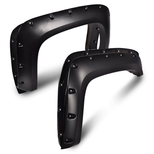 PIT66 Fender Flares Paintable Smooth Matte Pocket Riveted Style Wheel ...