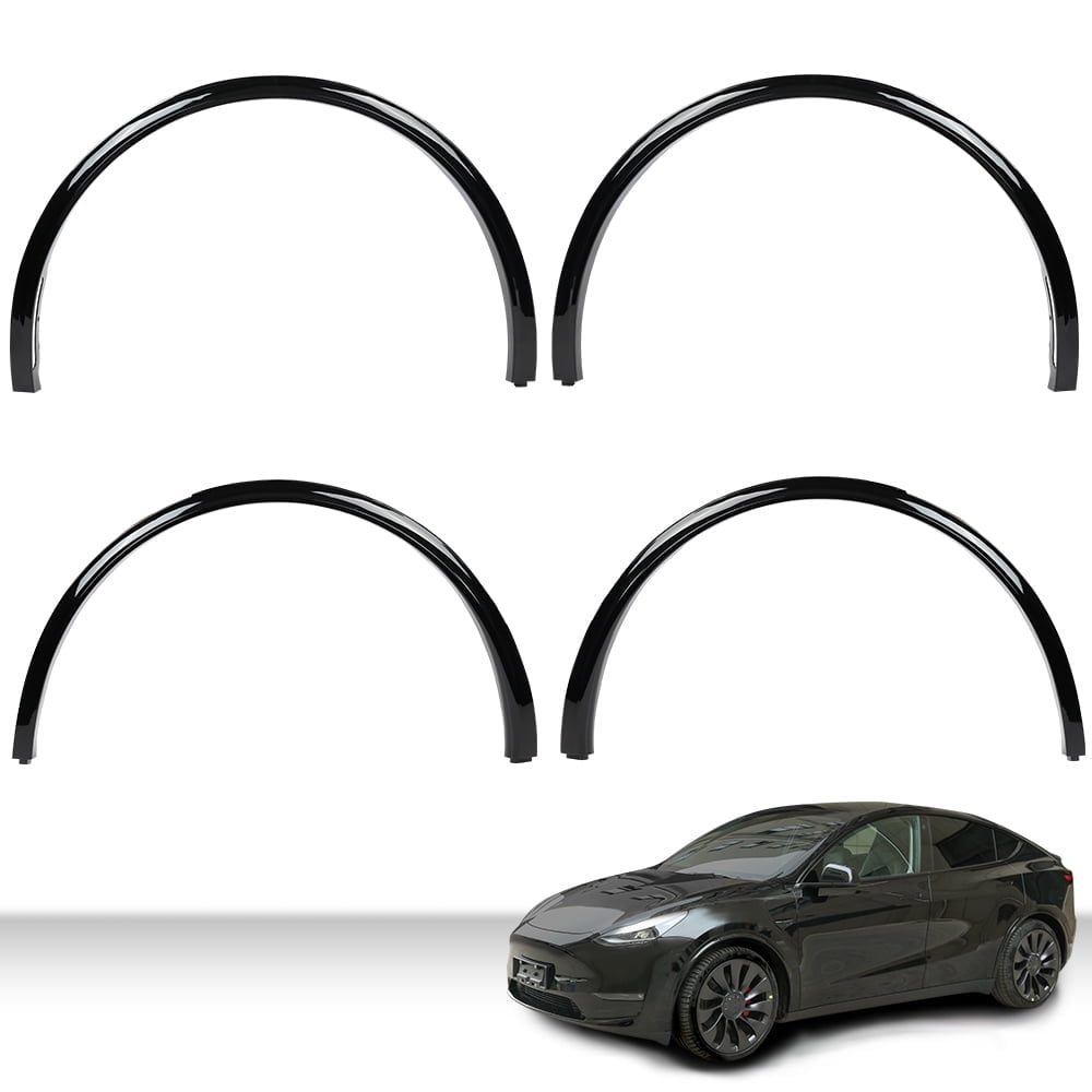 PIT66 Fender Flares, Fit for 2021-2022 Tesla Model Y Fender Flare 4Pcs ...