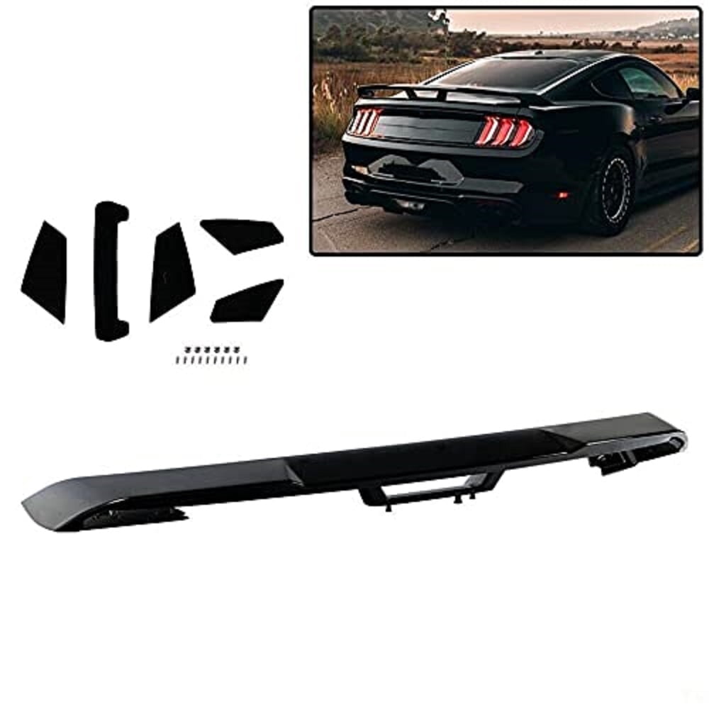 PIT66 Fit For 15-20 Ford Mustang 2-Door Coupe Black Rear Trunk Spoiler ...