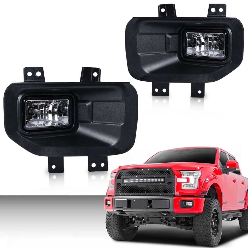 PIT66 Fog Lights Clear Lens Front Bumper Fog Light Driving Lamps Fit ...