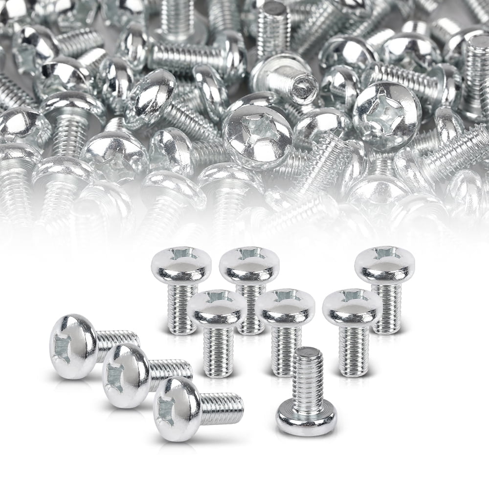 PIT66 100 License Plate Screws 6mm x 12mm Fit for Mercedes Benz / Audi ...