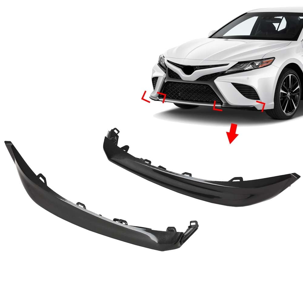 PIT66 Front Bumper Black Lower Trim Molding Set Both Ends Fit for ...
