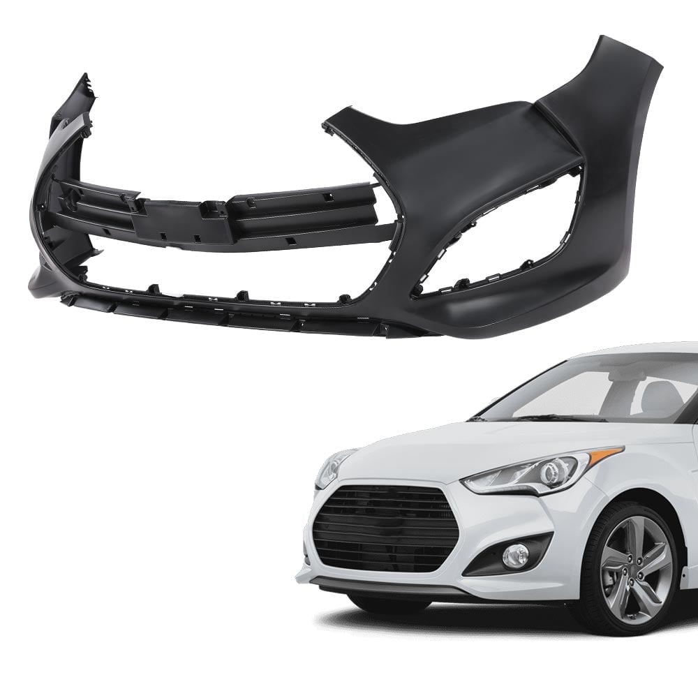 Front Bumper Cover Black Fit for Hyundai Veloster 2013-2017 - Walmart.com