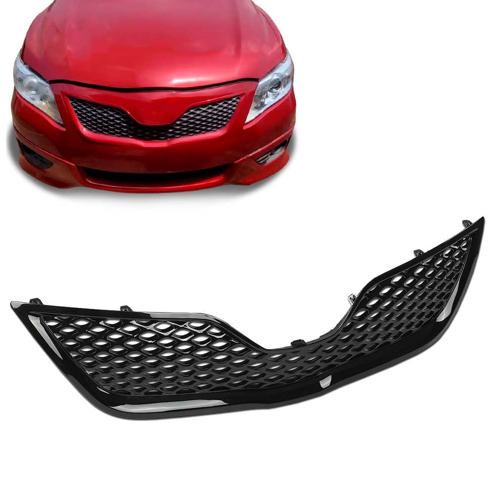PIT66 Front Bumper Grille for 2010-2011 Toyota Camry, Black, OE Fitment - Walmart.com