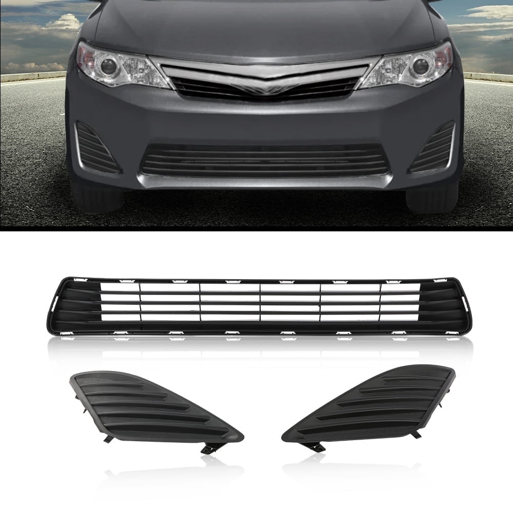 PIT66 Front Bumper Lower Grille Insert Fog Hole Cover Driver and ...