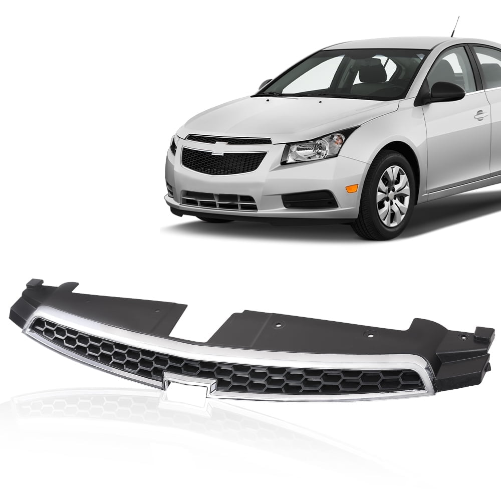 PIT66 Front Bumper Upper Grille Chrome Trim Grill Fit For 2011-2014 ...