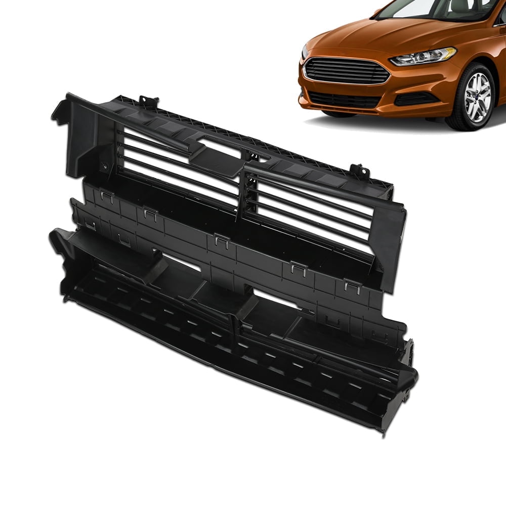 PIT66 Front Grille Grill Radiator Shutter Fit for 2013-2016 Ford Fusion ...
