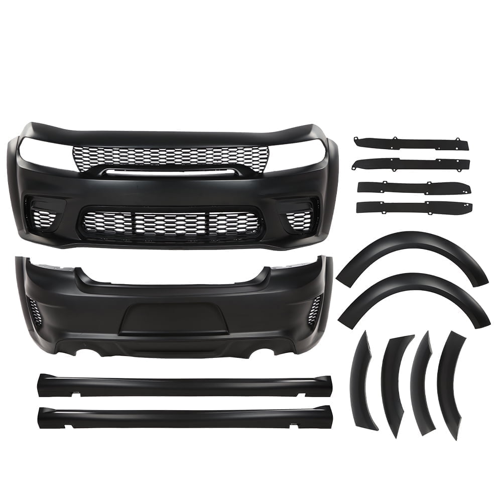 Front Rear Bumper Body Kit Widebody Fit for 2015-2023 Dodge Charger ...
