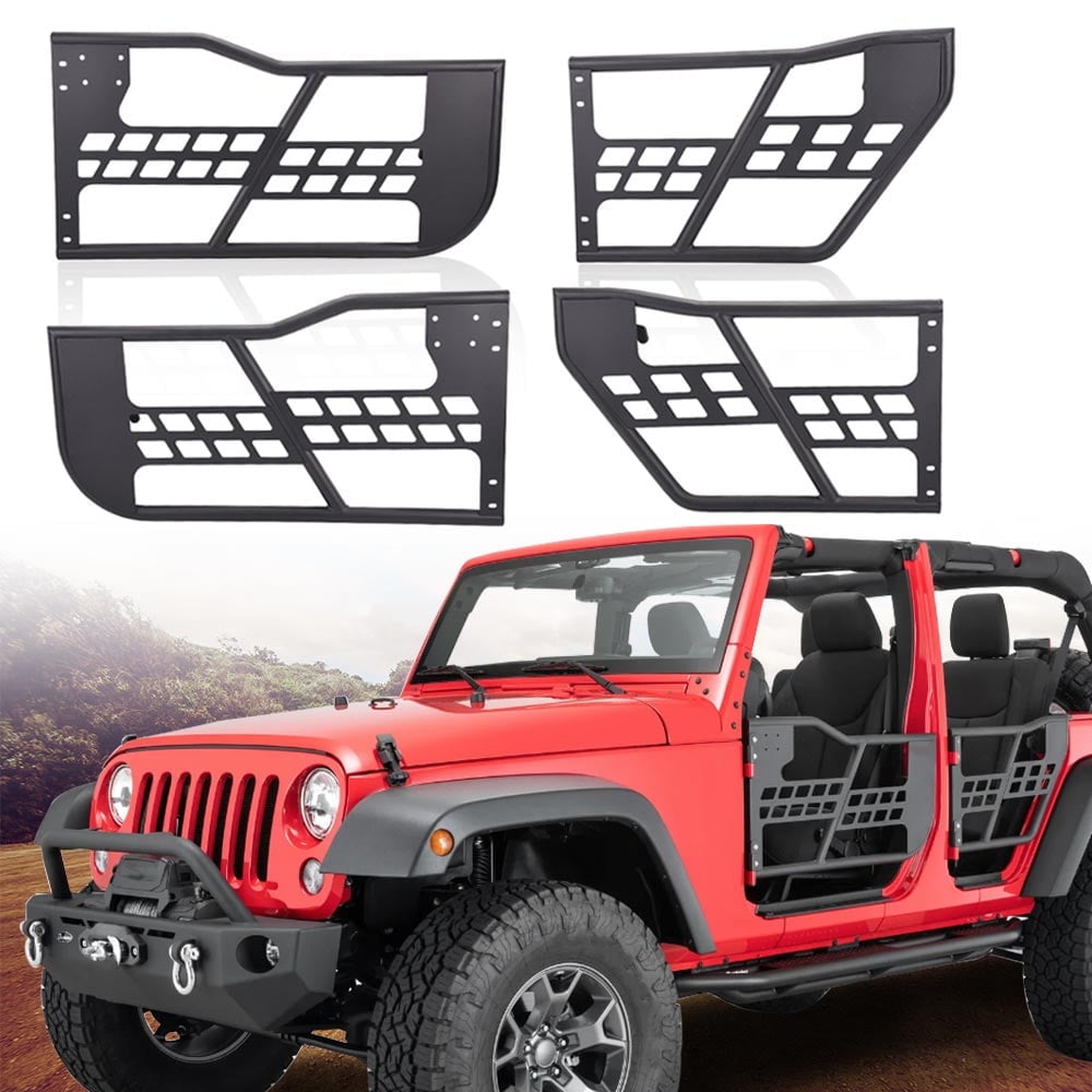 PIT66 Tube Door Front+Rear Side Tube Doors & Side View Mirrors Fit for ...