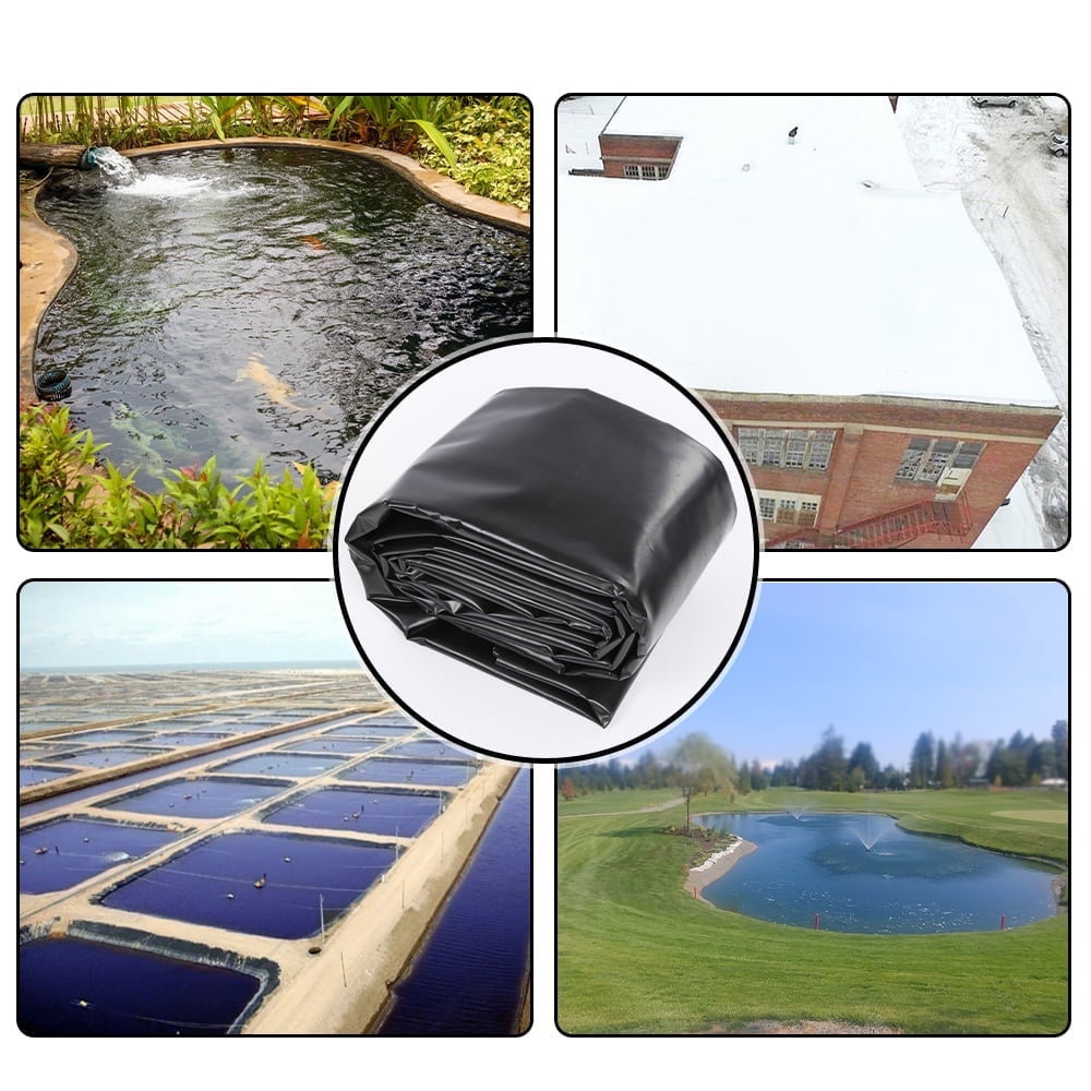 PIT66 HDPE Pond Liner Pond Liners 20' x 25' 20 Mil Waterproof Fish ...