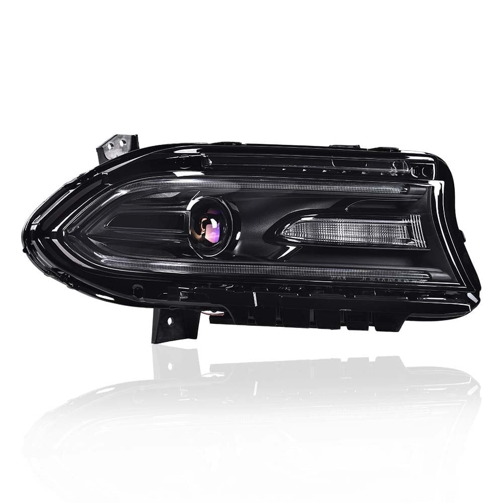 PIT66 Headlight, Fit for 2015-2021 Dodge Charger Headlamp Pair W/O Logo ...