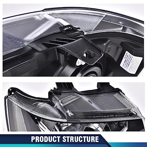 PIT66 Headlights, Compatible with 07-14 Chevy Tahoe Suburban/07-13 ...