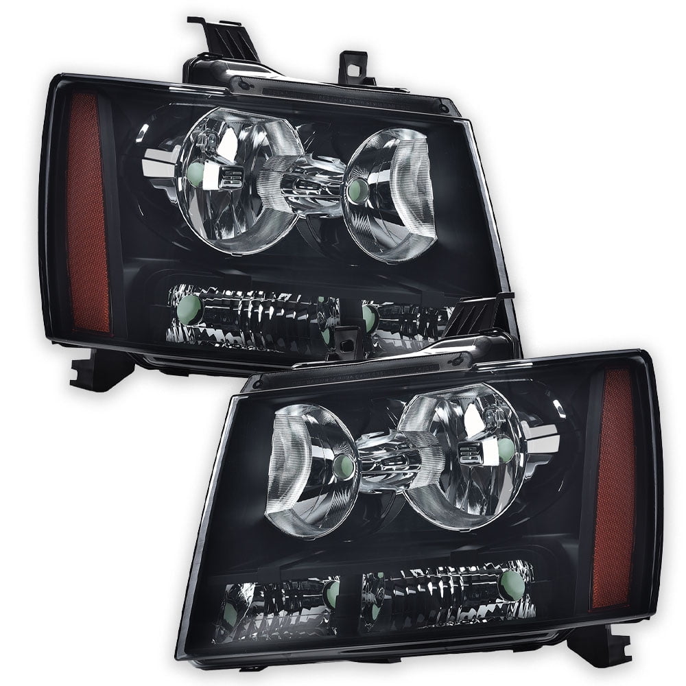 PIT66 Headlights Fit for 07-14 Chevy Tahoe Suburban/07-13 Chevy ...