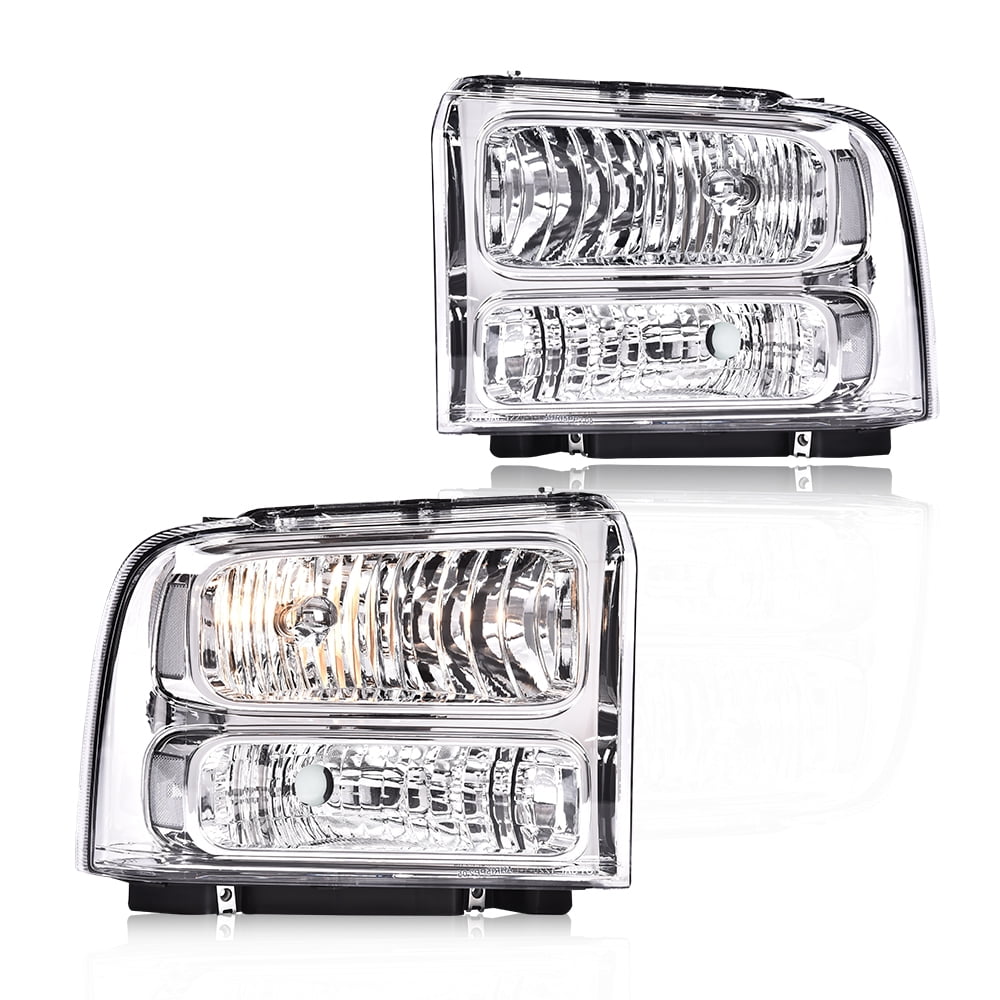 PIT66 Headlights, Fit for 1999-2004 Ford F250 F350 F450 F550 Super Duty ...