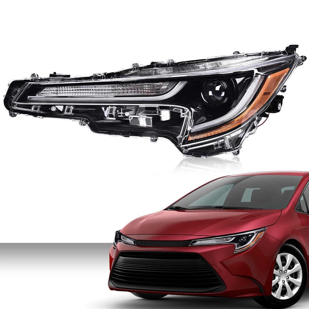 LED DRL Headlight Headlamp Assembly Fit for Toyota Corolla L LE 2020-2021 81150-02S30 - Walmart.com