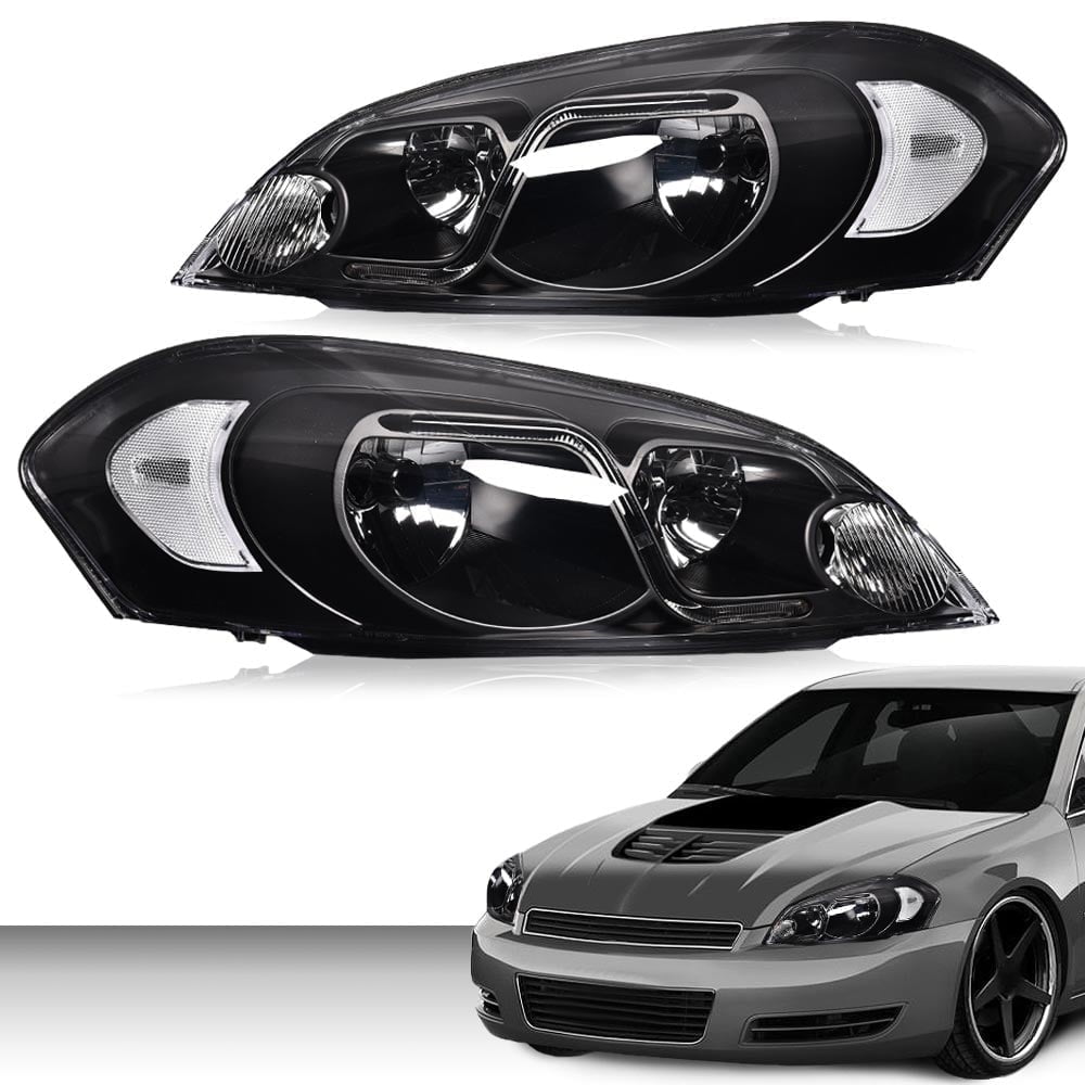 PIT66 LED Headlight Clear lens Black Housing Clear Reflector Fit for ...
