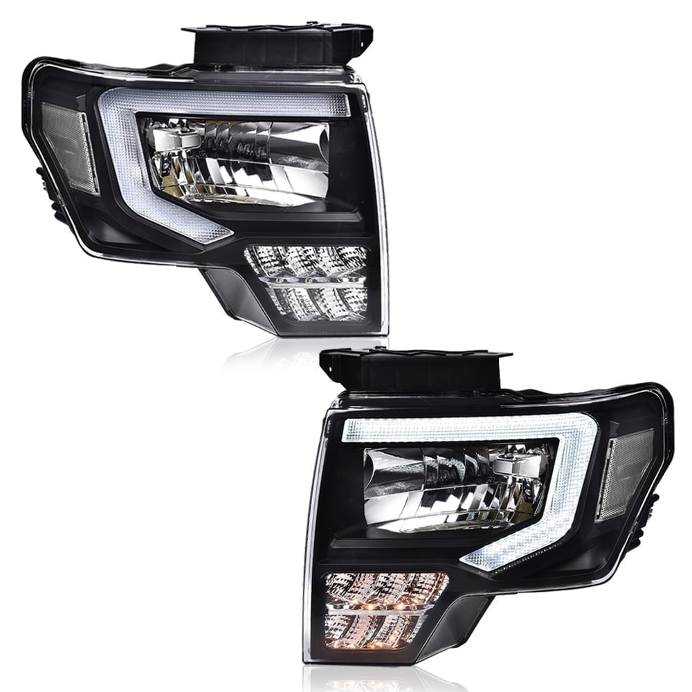 PIT66 LED Headlight, Fit For 2009-2014 Ford F150 F-150 Truck LED DRL ...